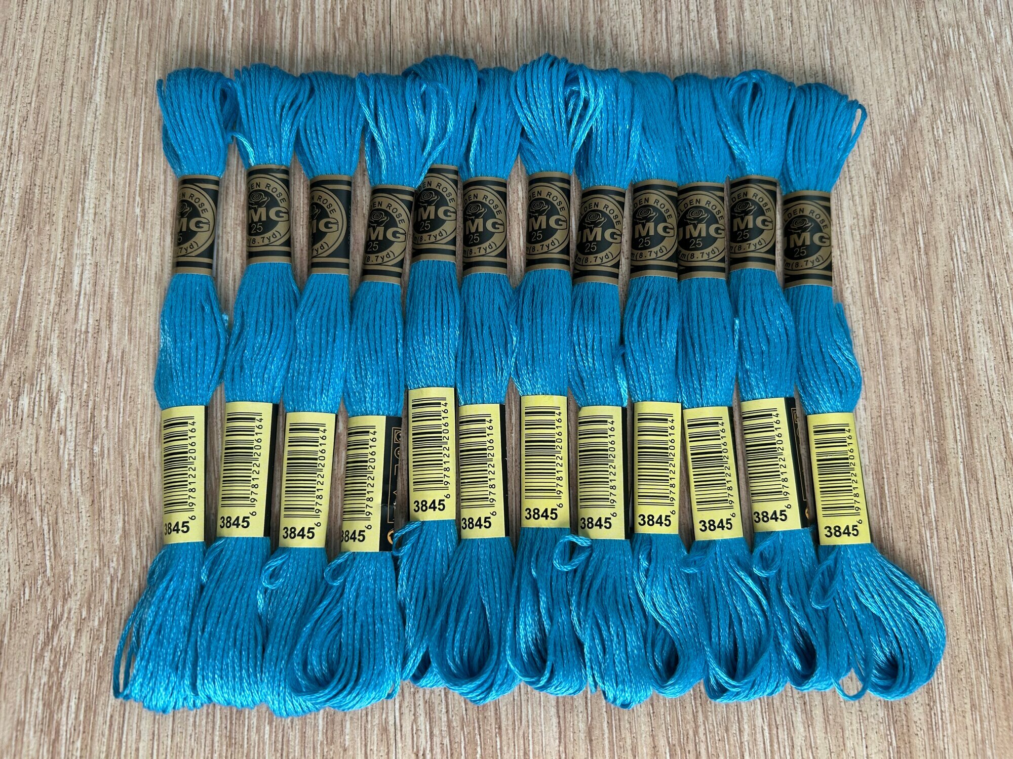 Нитки для вышивания JMC мулине (150-3866) 100% полиэфир 12 штук x 8 м