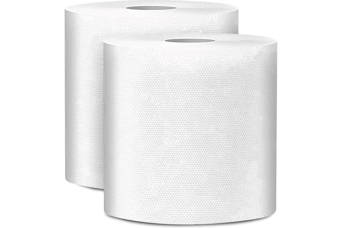 Бумага Сити Протирочный материал 350 м, 2сл, h-24 см, размер листа 24х35 см, 1000 листов в рулоне, цвет белый, с перф, целлюлоза, втулка 7,6 см, 2 рул/упак БС-387 (2 рул/упак) М