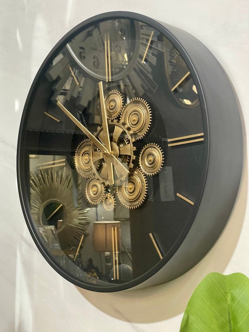 Часы настенные Casaentera Light CE10-1904 черный/бронза d475х85