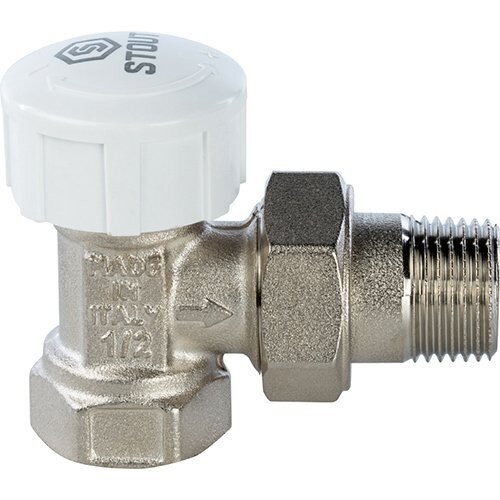 Клапан термостатический угловой 1/2" Stout (SVT-0002-000015)