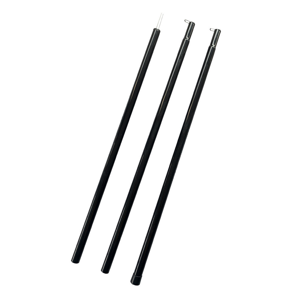 SpliceType Tent Support Rod Beach Shelter Awning Poles Thicken Iron Canopy Support Rod Outdoor Camping Accessories for Tent Canopy, длина установки 2.0м и 1.5м (доступно в выборе), черный цвет, материал железо, диаметр стержня 16мм, толщина 0.4-0.8мм,