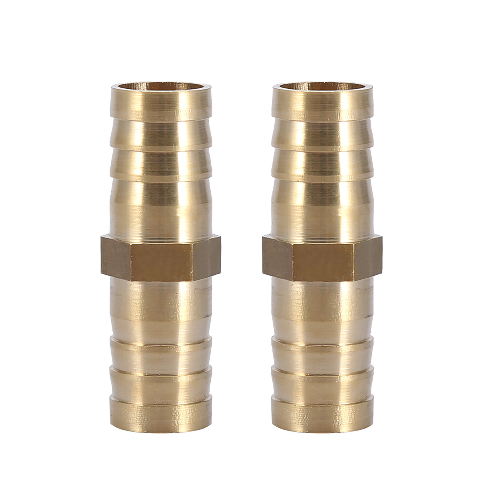 Латунный прямой двухсторонний соединитель для труб с зазубринами, фитинг для соединения труб 6/8/10/12/14/16/20 мм