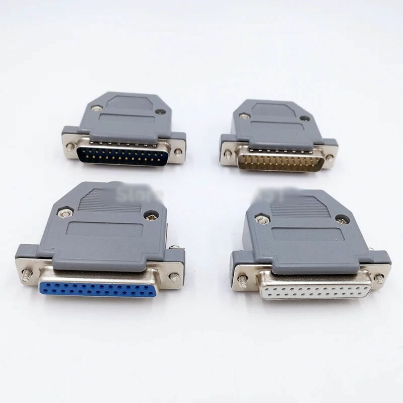 Разъем кабеля передачи данных DB25, 2-рядный разъем VGA, 25-контактный разъем типа «мама», адаптер гнезда порта D типа DP25