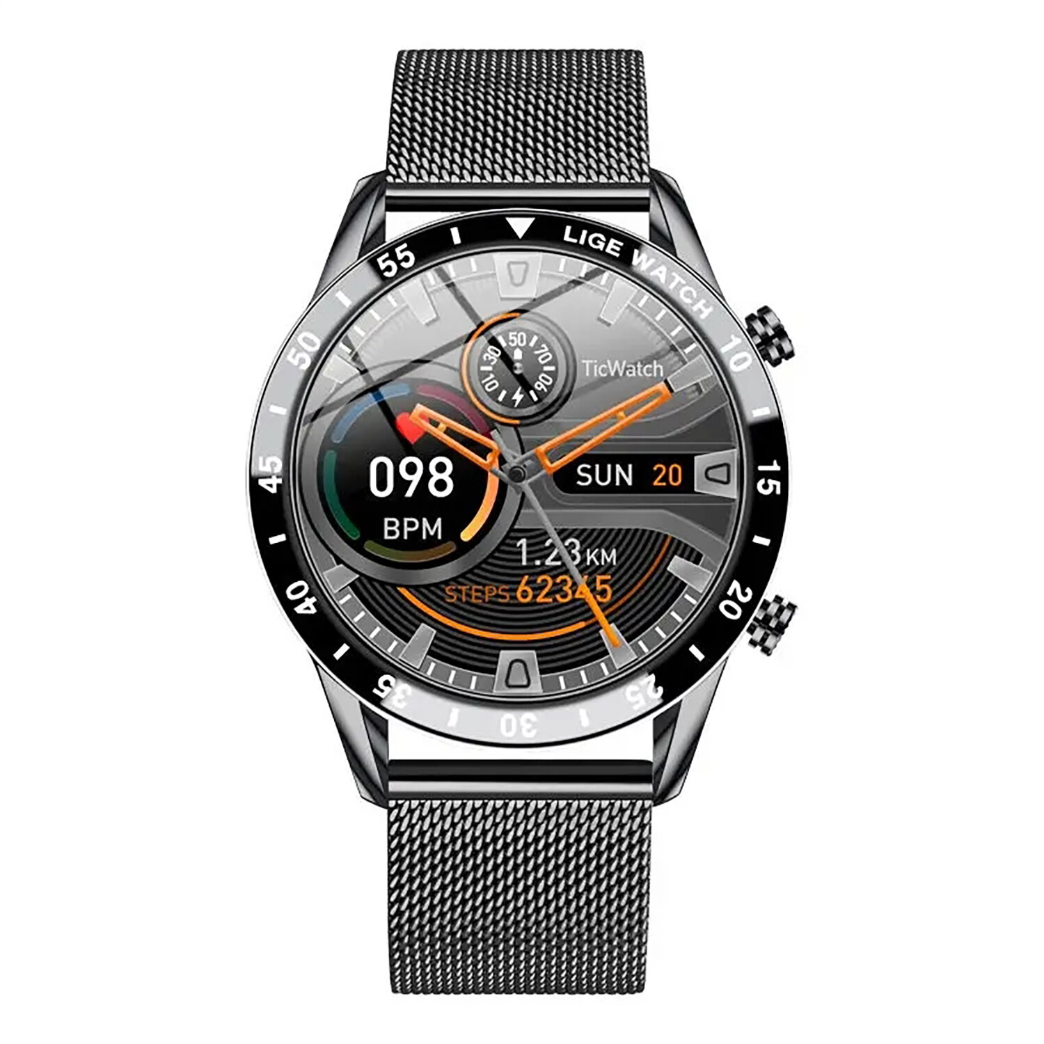 Умные часы Мужские сенсорные экраны Bluetooth Call Watch Водонепроницаемые спортивные часы Фитнес-часы