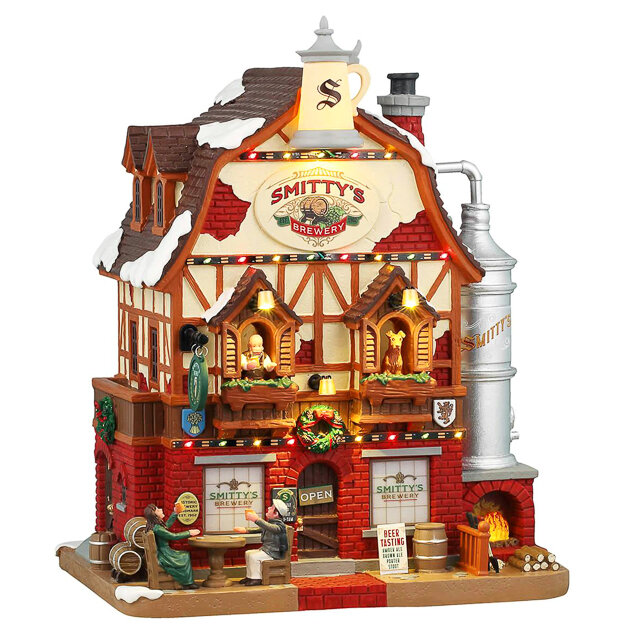 Пивоварня Smittys Brewery 25*21 см, подсветка, на батарейках, Lemax, 45223-lemax