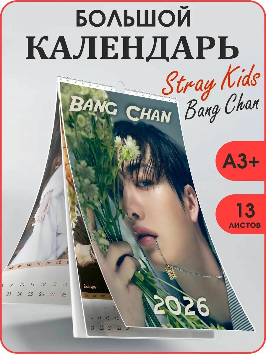 Бан Чан Stray Kids календарь 2026 Стрей Кидс Giant постеры