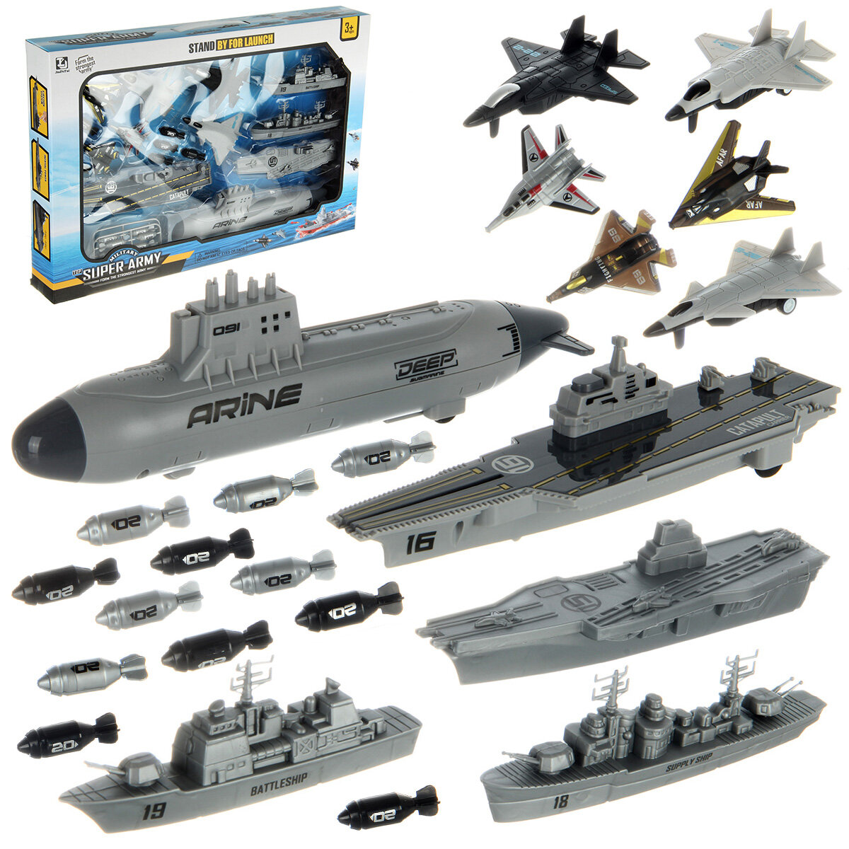 Детский игровой набор "Морской бой", Veld Co / Игрушка военный корабль / Фигурки военной техники 136438