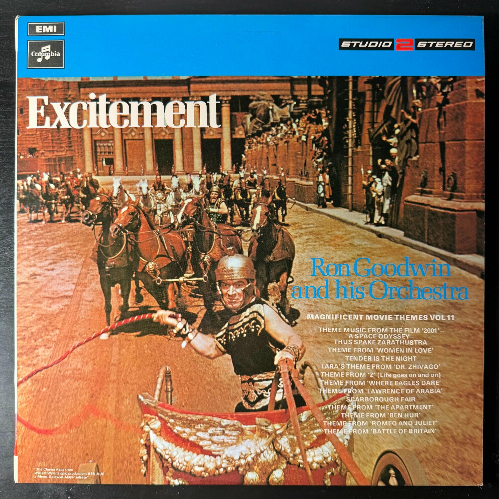 Виниловая пластинка Excitement! - Ron Goodwin And His Orchestra (Англия 1970г.) Promo