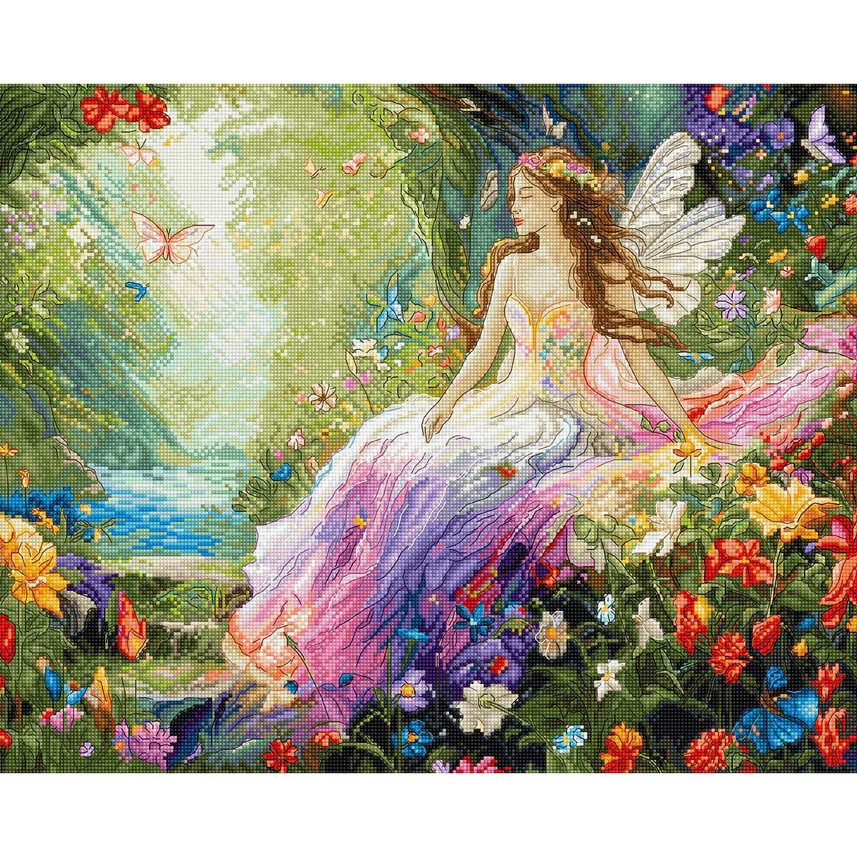 Набор для вышивания 'Очарованная весна', размер 40 х 32 см, LetiStitch