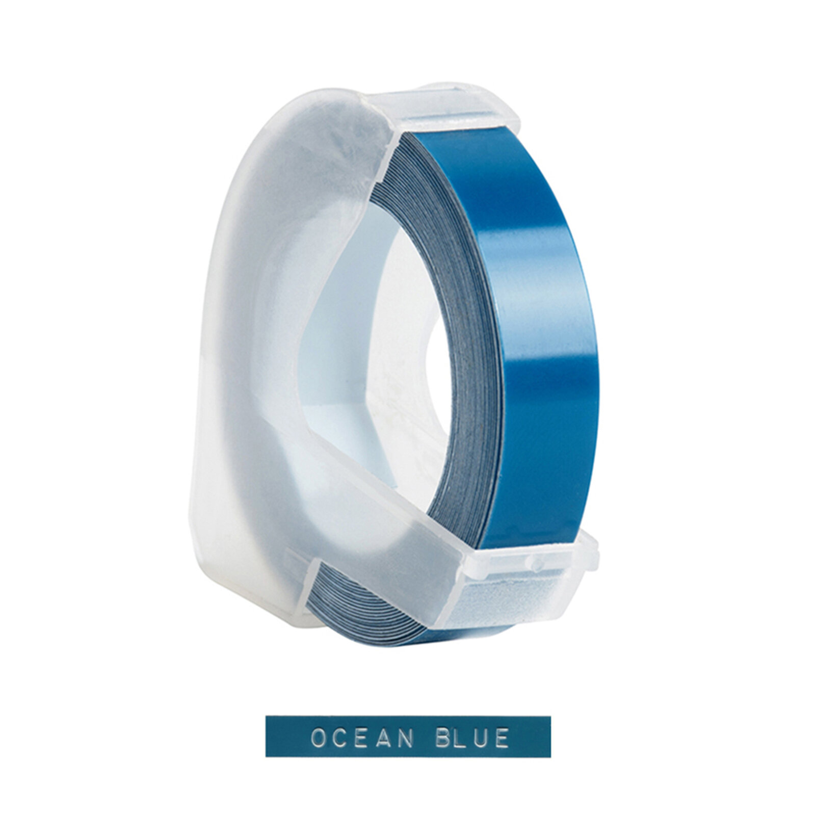 3D Пластиковая лента для тиснения этикеток DYMO 12965 1610, 9,5 мм * 3 метра, 1 рулон, Океанский синий
