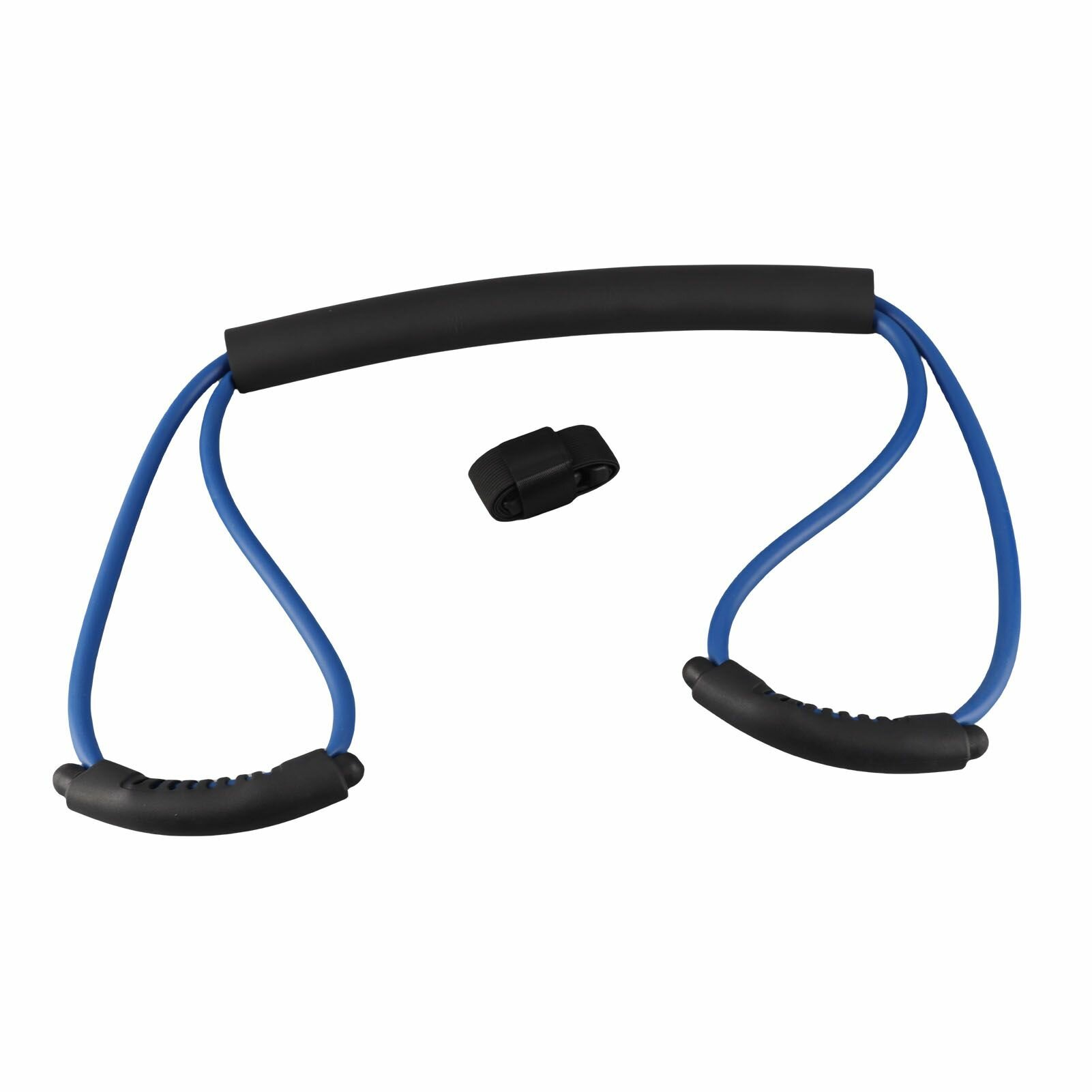 Эспандер 25 фунтов с ручками для упражнений, бокса, растяжки и фитнес-тренировок, прочные синие тренировочные ленты