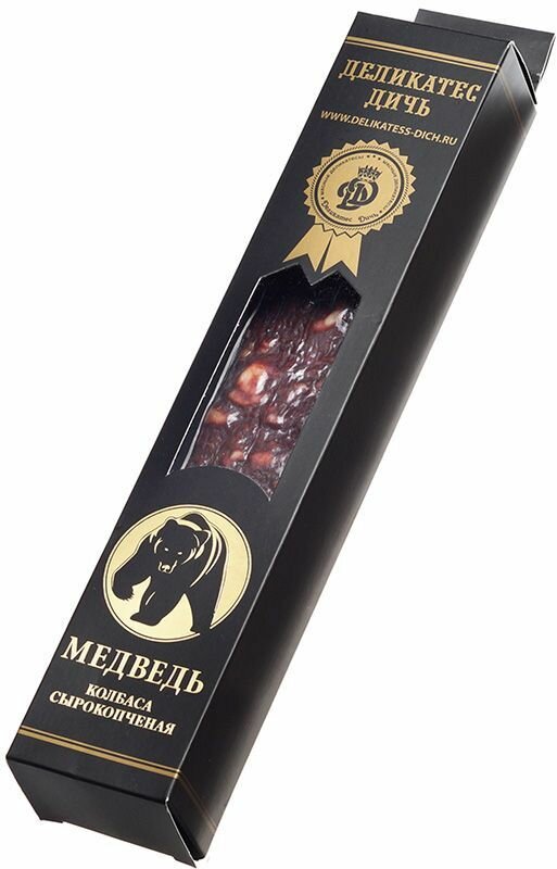 Колбаса из медведя сырокопченая 230г