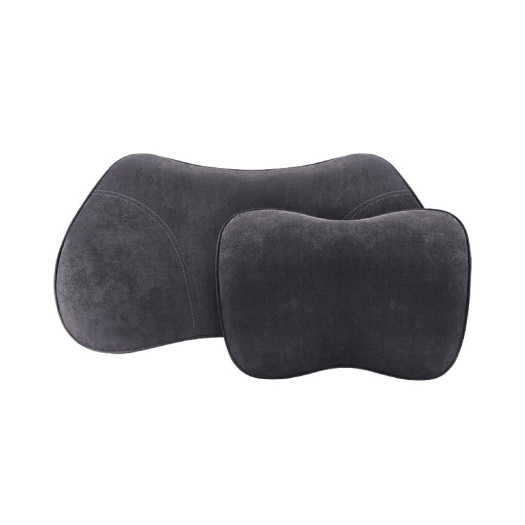 Набор ортопедический автомобильная подушка для шеи и пояснице Xiaomi Out Of Bounds Memory Foam Neck Protector (Чёрный)