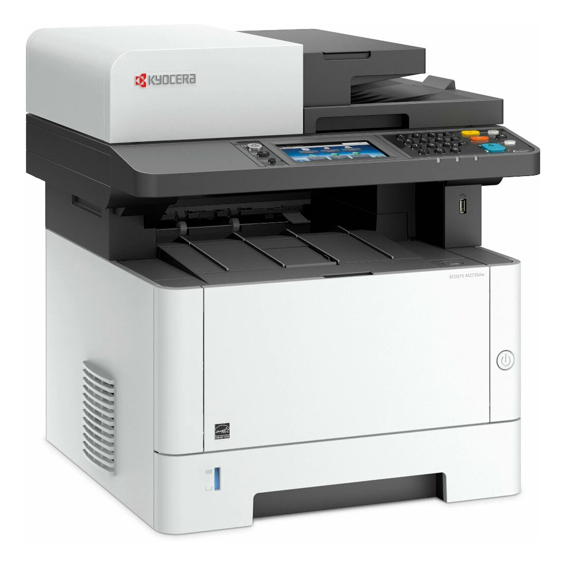 МФУ лазерный Kyocera Ecosys M2735dw, A4, черно-белая печать, 35 стр/мин, 1200x1200dpi, Wi-Fi, USB