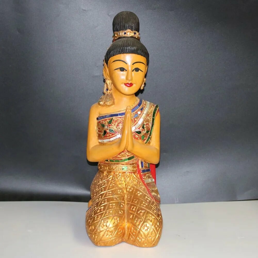 Фигура Будды, Для Оформления Интерьера, Из Древесины, 1 Штука