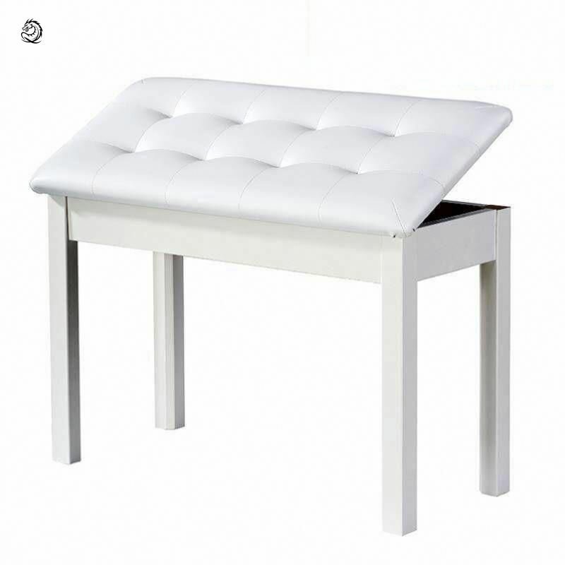 Двухместная банкетка для пианиста с отделением для нот и искусственной кожей