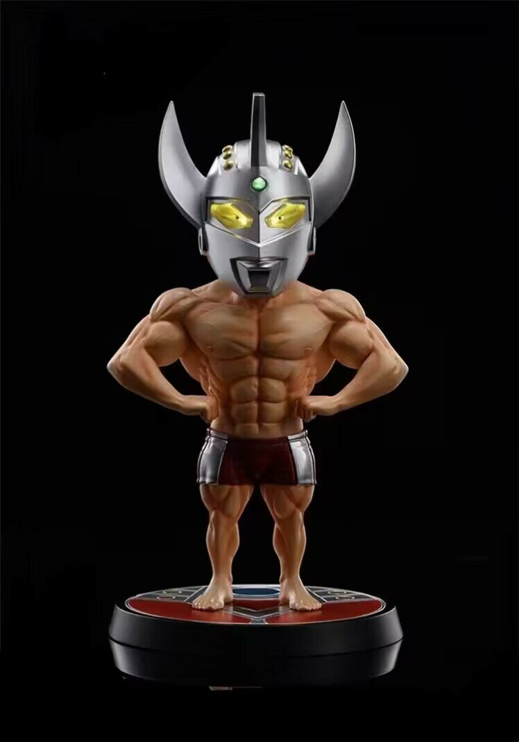 Протеиновый порошок, здоровенный мускулистый мужчина, отвратительный фитнес-мастер, Заку, светящаяся статуя Камен Райдера, фигурка, модель