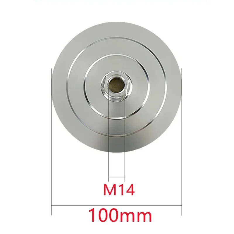 Полировальный круг 100 мм, M14, алюминий, 4inch