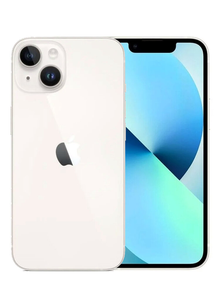 Смартфон Apple iPhone 13 128 ГБ, Двойная камера, A15 Bionic, Киноэффект, белый（white）