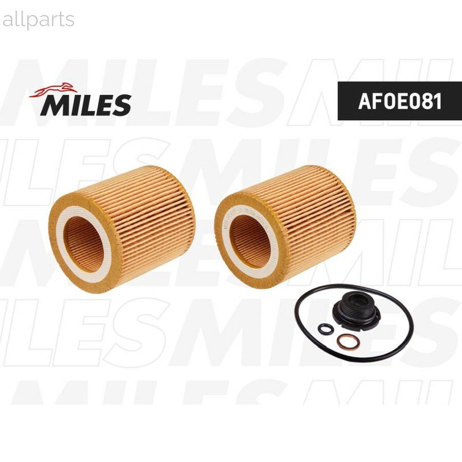 MILES AFOE081 Фильтр масляный BMW E90/E60/X5 (E70)/X6 (E71) 2.0-3.0 04-