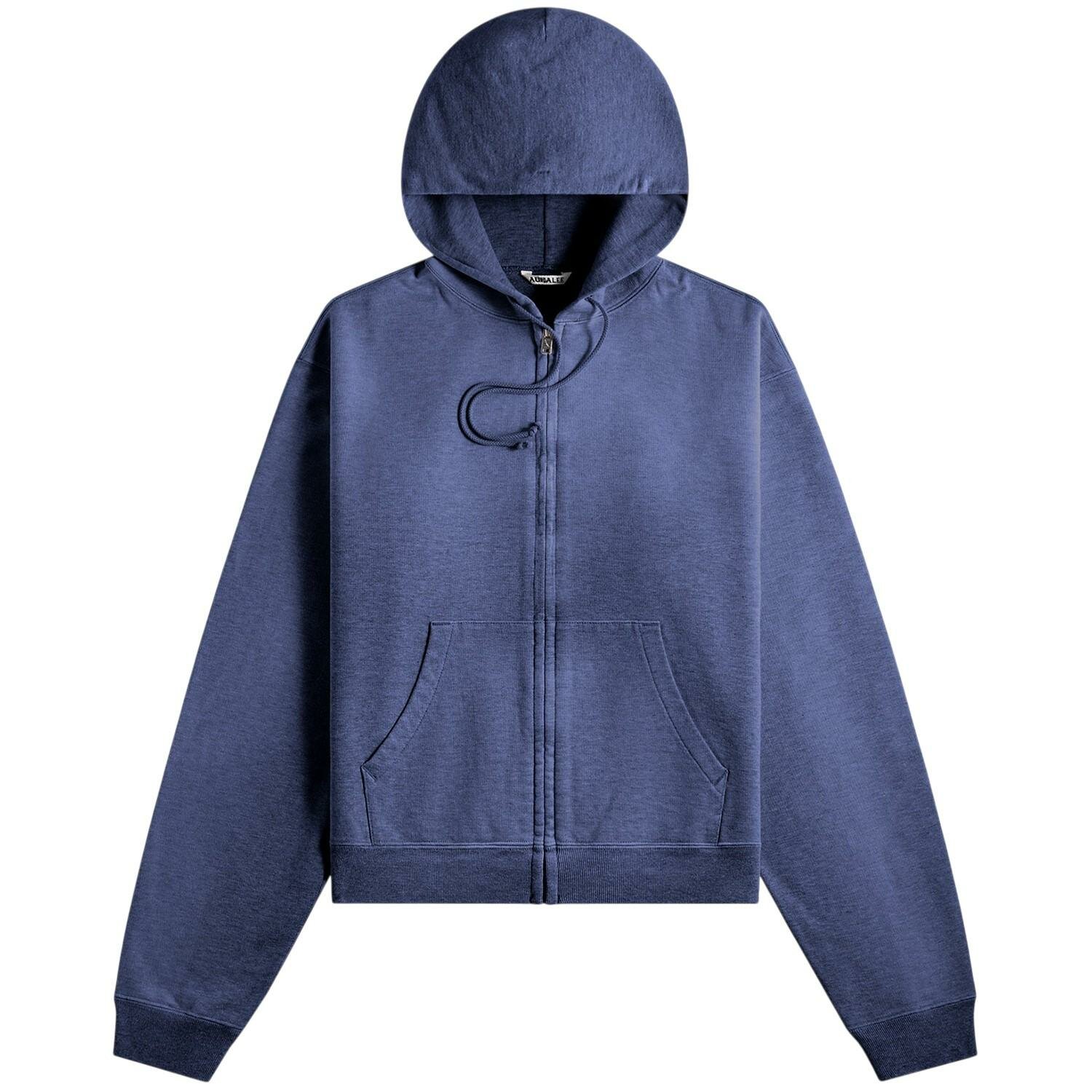 Толстовка Толстовка Auralee Product Dyed Pima Light Sweat Zip Parka