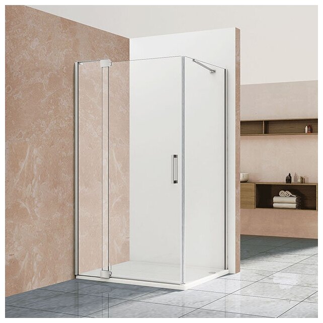 Душевой уголок Vincea Extra VSR-1E101110CL хром, стекло прозрачное