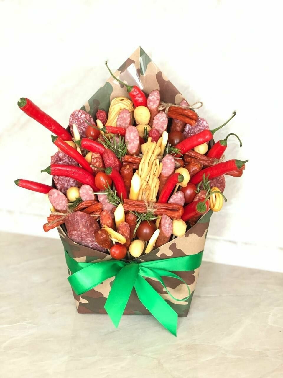 Букет из колбасы 1,5кг / Подарок мужчине