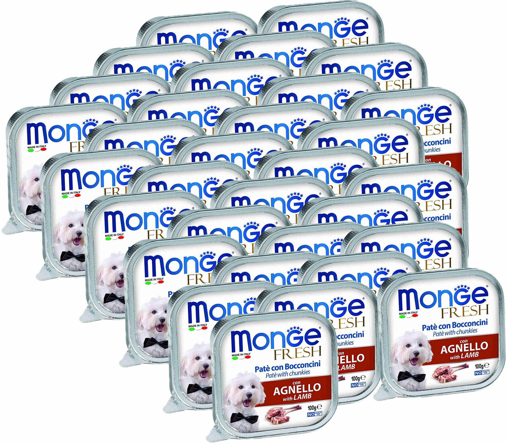 Monge Dog Fresh консервы для собак ягненок 100г х 32 шт.