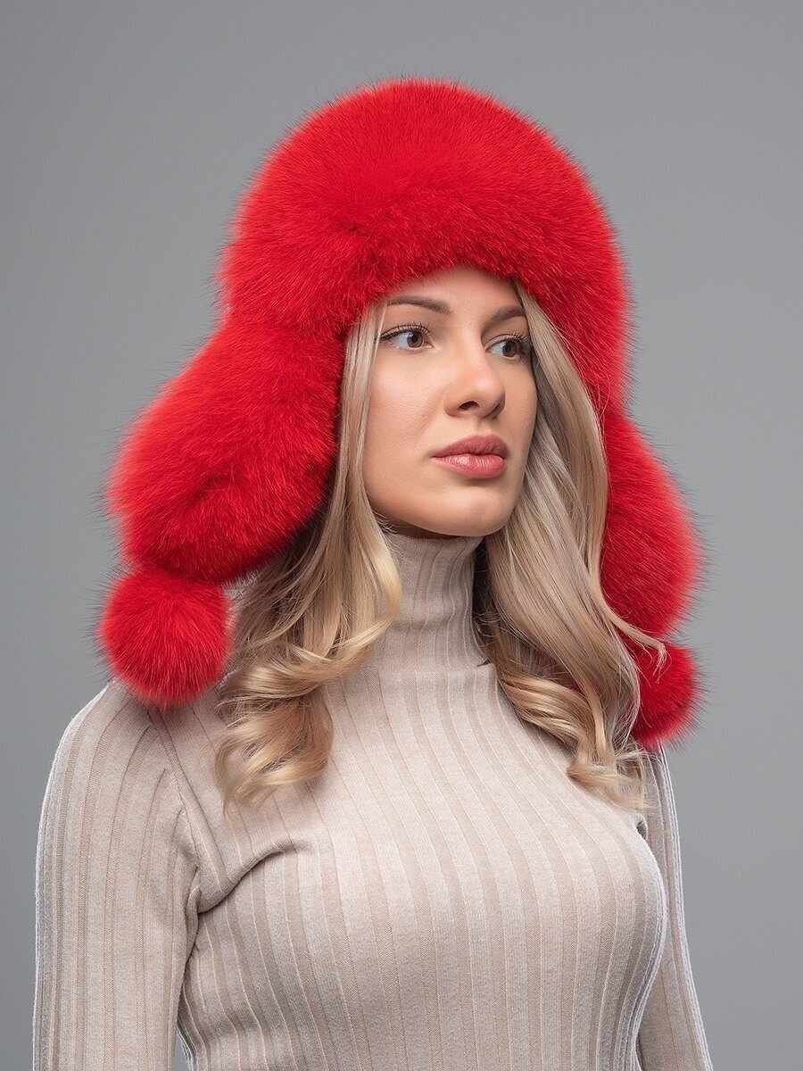 Шапка-ушанка Осень-Зима 2021-2022 для женщин