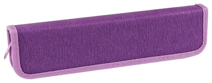 Пенал для кистей искуственная кожа 1 отделение 27*6.8 см ArtSpace "Purple", софт-тач
