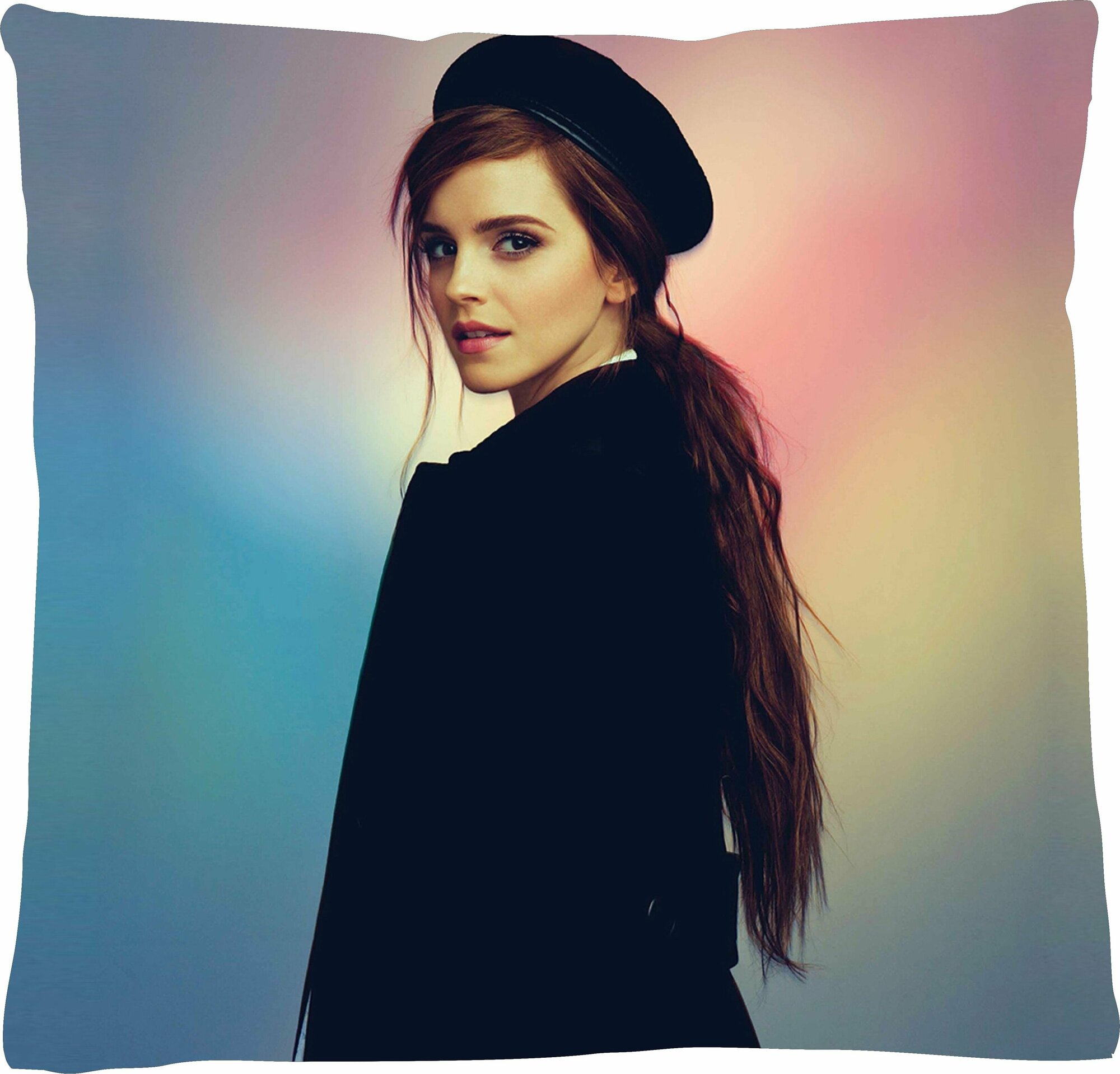 Подушка квадратная Emma Watson Эмма Уотсон