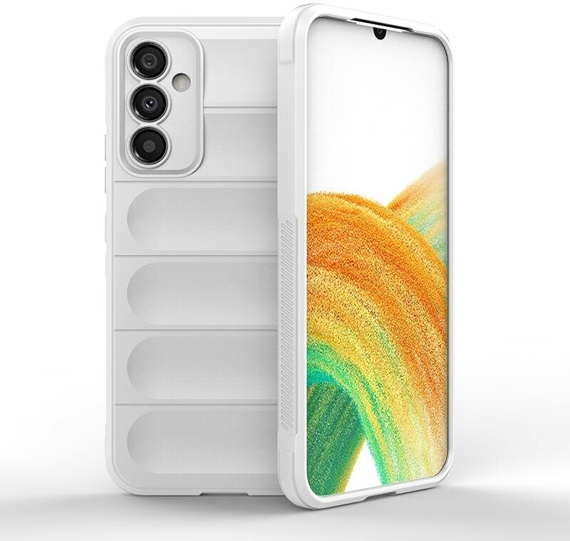 Противоударный чехол Flexible Case для Samsung Galaxy A34 5G белый