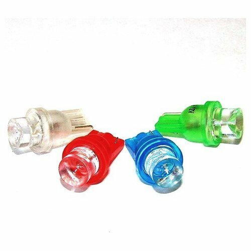 Лампа светодиодная W5W 12V 1LED конус крас LEDO 12966L1L1R
