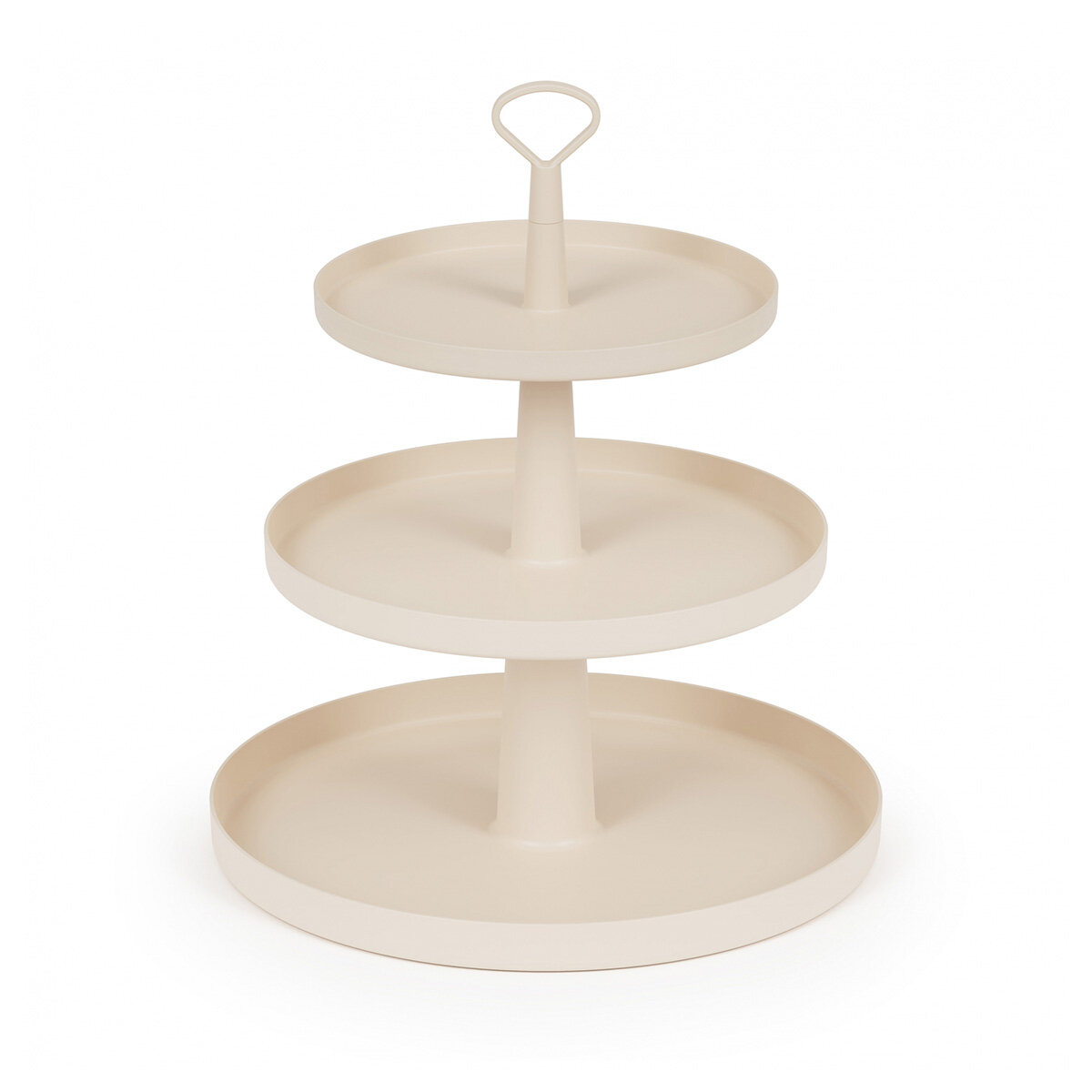 Фруктовница Альтернатива Феерия, 3 яруса, бежевая