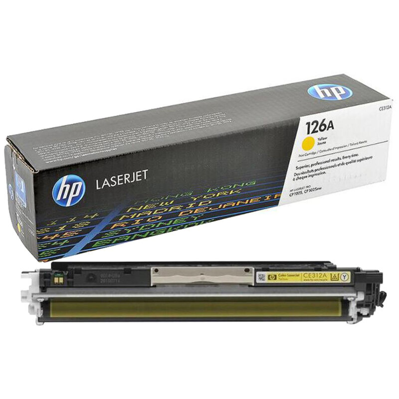 Картридж лазерный HP 126A CE312A жел. для LJ CP1025 186914