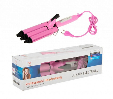 Плойка для волос тройная