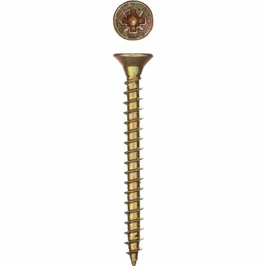 Саморезы СУ-Ж универсальные Зубр 90 x 5.0 мм, 100 шт, желтый цинк, 4-300391-50-090