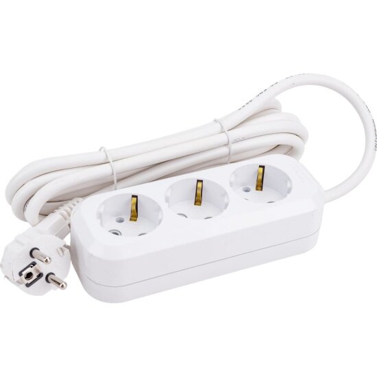 Удлинитель Universal 3х3м с заземл. IP20 Е-303А ПВС 3х1.5, 1722