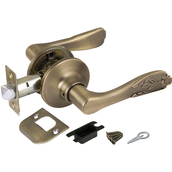 Ручка защелка Punto DK633 MAB-PS (6033 MAB-P ) (без фик.) мат. бронза