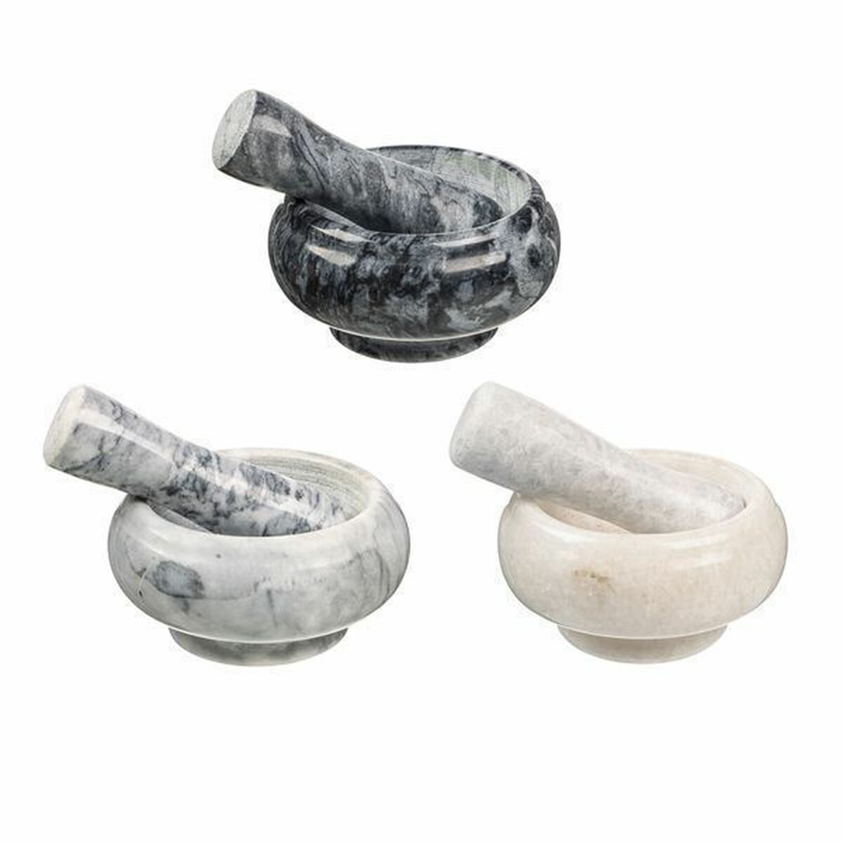 Ступка с пестиком 9*4,5см мрамор (в ассортименте) 1шт. (цена за 1 шт.)
