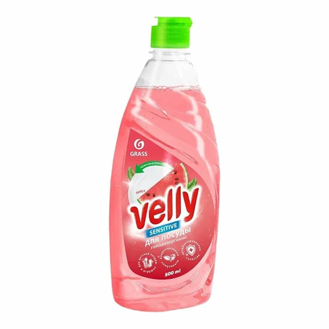 Средство для мытья посуды CRISPI пенка с соком груши и экстрактом базилика 550 мл. Grass 125455