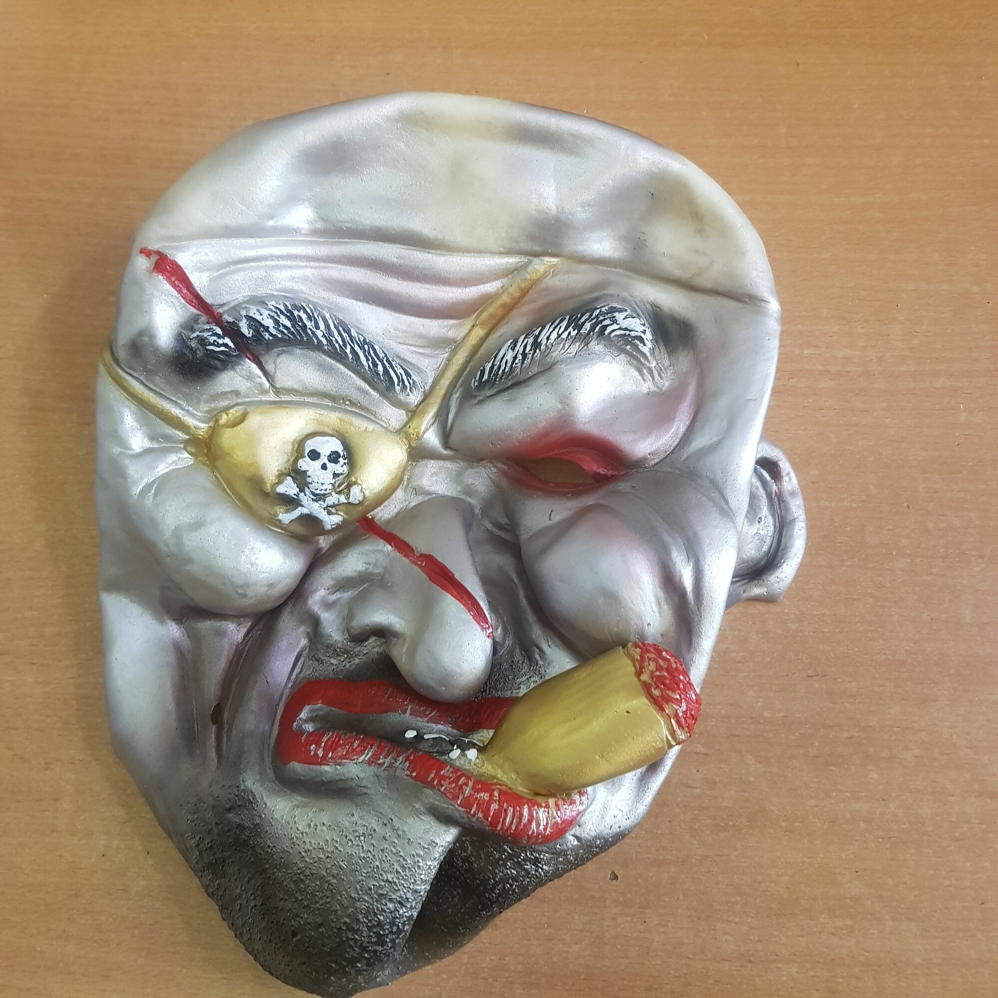 Маска карнавальная "Пират" латекс, 30х30см 1140