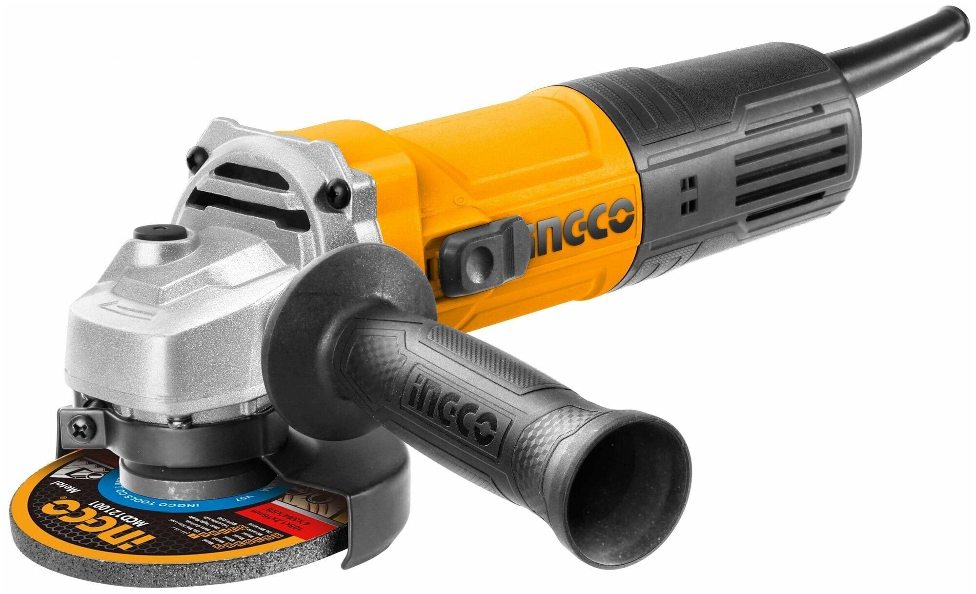 УШМ INGCO, 900 Вт, блокировка шпинделя, двухпозиционная рукоятка