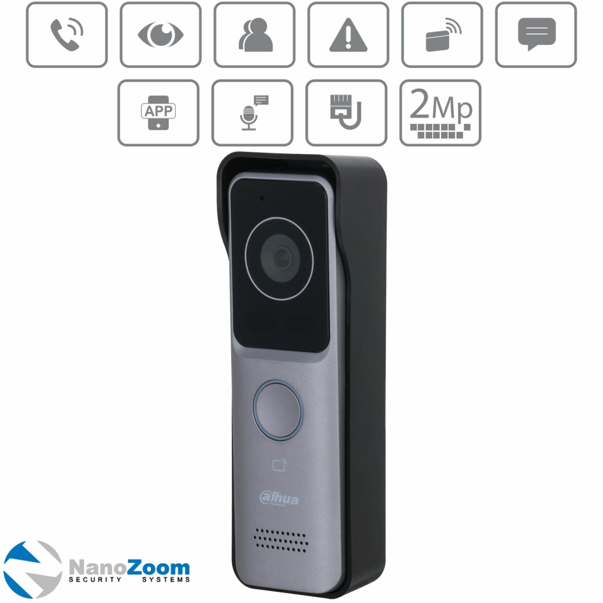 Dahua DHI-VTO2311R-WP Вызывная WiFI панель 2мп