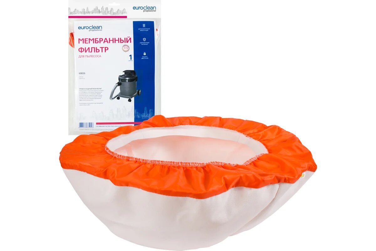 EURO Clean EUR MBF-3083 Мембранный матерчатый фильтр (1 шт.) для пылесосов бытовых моделей