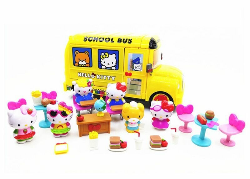 Набор игрушек для девочек HELLO KITTY кукла столовая машина игровой дом