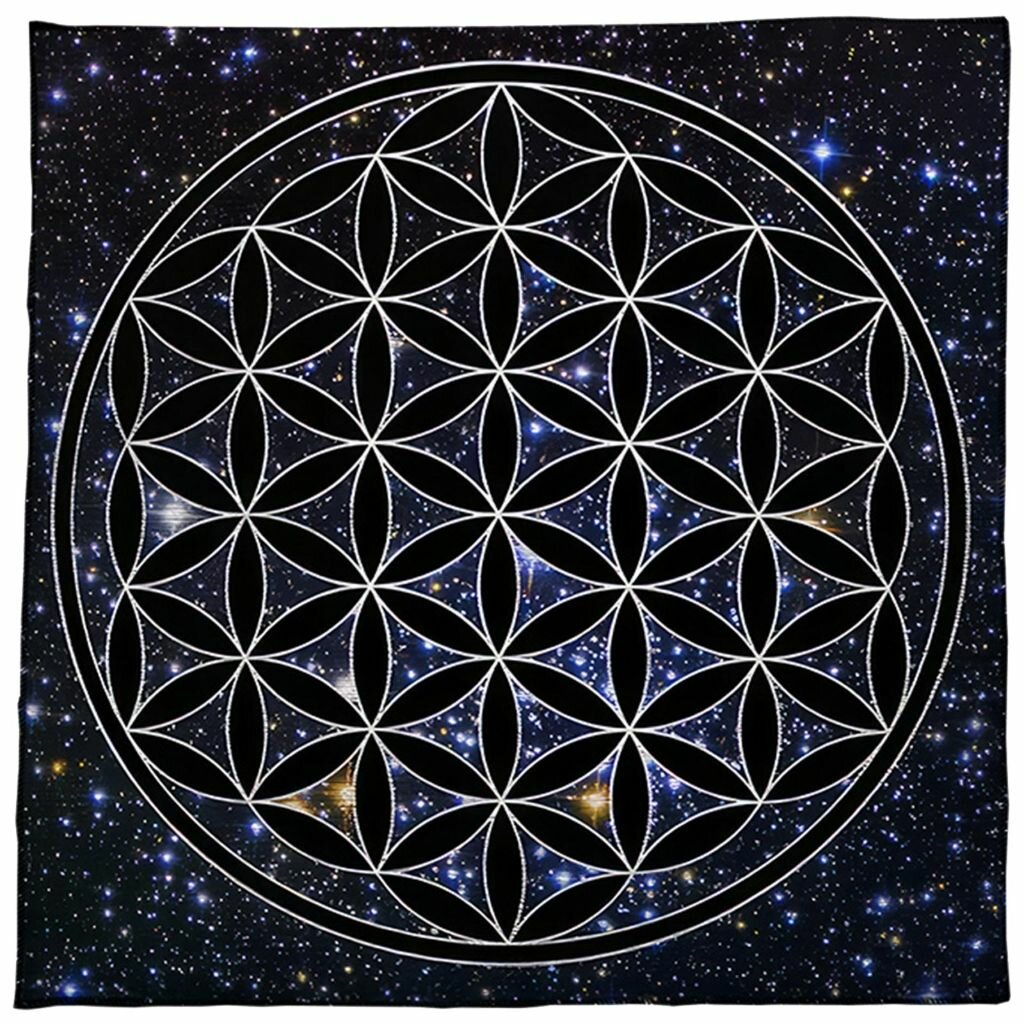 1 Скатерть Таро Мандала Цветок Жизни-353 60x60см