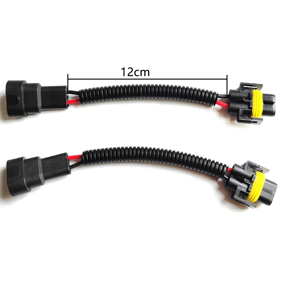 NHAUTP 2 шт. H11 «мама» на 9005 HB3 9006 HB4 штекер преобразования жгута проводов разъем адаптера автомобильных фар гнездовой кабель