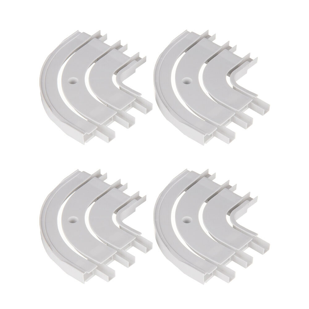 Соединитель для карниза трехрядный поворотный круглый внешний (4 шт.)