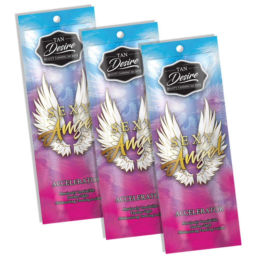 Крем Tan Desire Sexy Angel для загара в солярии ускоритель набор 3шт 15 мл